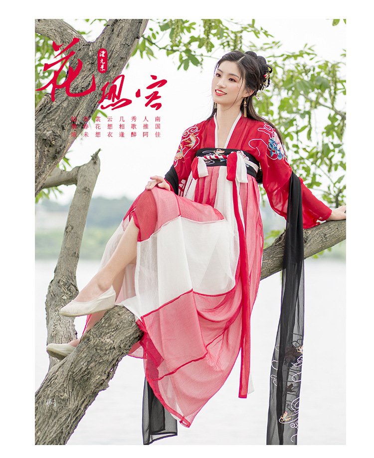 Chinese Red Hanfu Dress – Chinese Hanfu shop