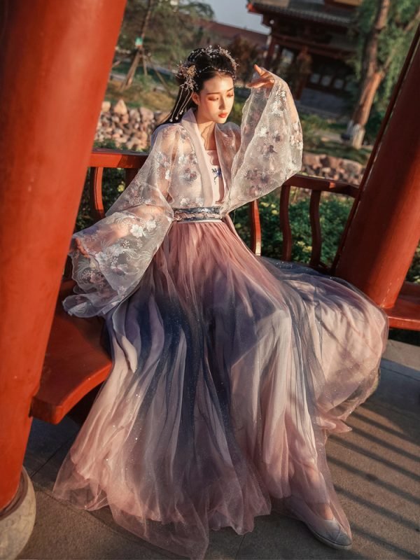Hanfu Female Flower God Fu Chaoxian Improved Students - hanfu-shop.com